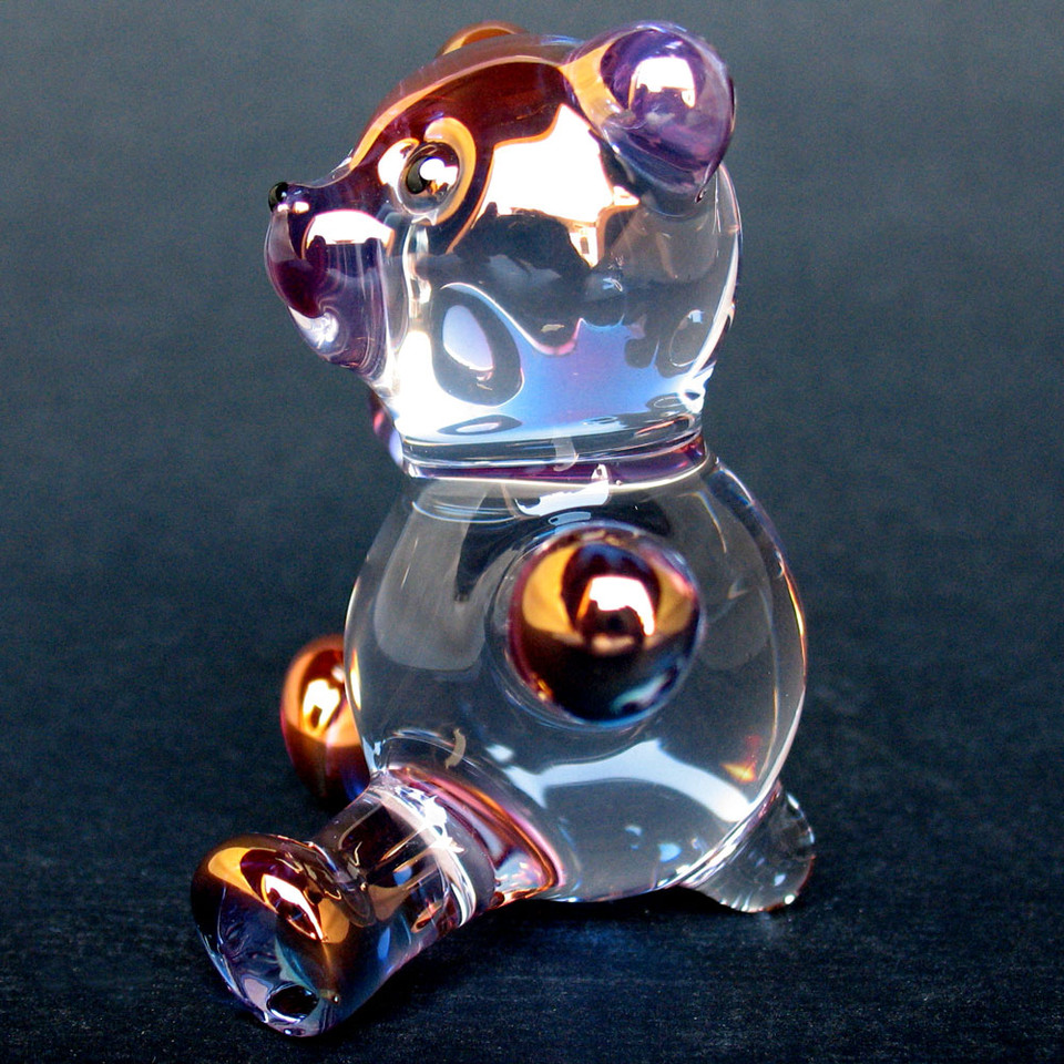 Hand Blown Glass Teddy Bear - Prochaska Gallery