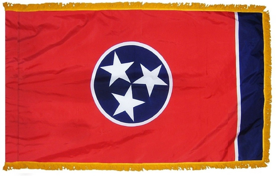 Tennessee State Flag Indoor 5' x 8'| Tennessee Flag | State of ...