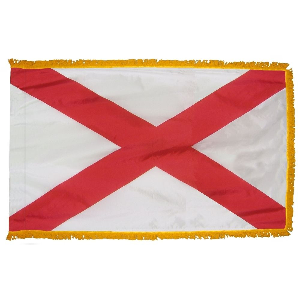 Alabama State Flag Indoor 3' x 5' | Alabama Flag | State of Alabama Flag