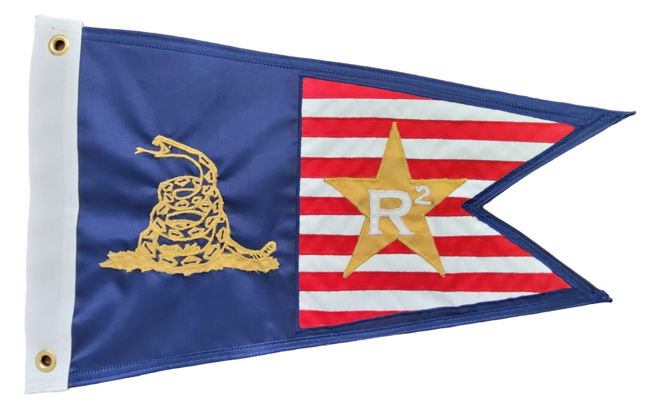 Custom Sewn Personalized Flags | Sewn Boat Burgee | Custom Sewn Company Pennant