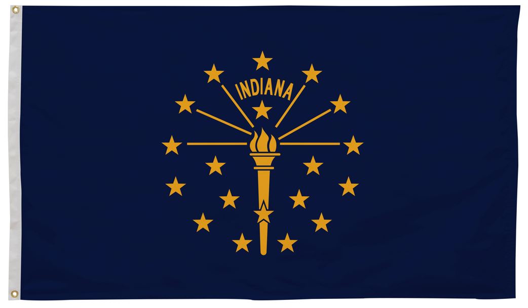 Indiana State Flag 6' x 10' | Indiana Flag | State of Indiana Flag