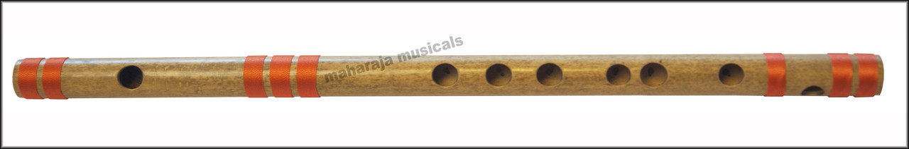 Buy Punam FLutes Bansuri Indian Bamboo Flute F Sharp Medium 13.7 inches ...
