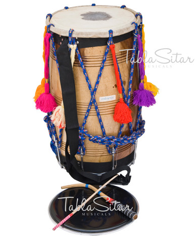 Buy natural punjabi bhngra shesham dhol, full size, wih strap, dugga ...