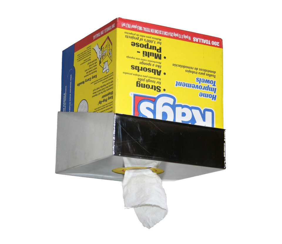 Garage Rag Wall Dispenser