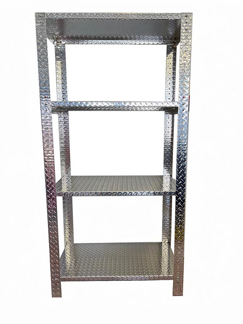 Diamond Plate 72 Inch Open Storage Shelf