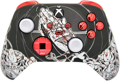 Bloody Forgiveness W/Red Chrome Inserts Xbox Series X/S Wireless Custom ...