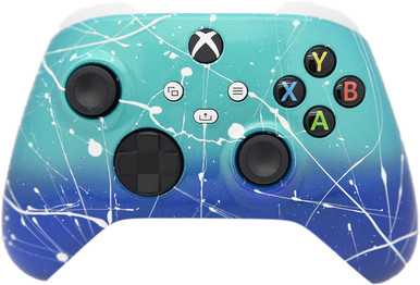 Teal & Blue White Drip Xbox Series X/S Wireless Custom Controller