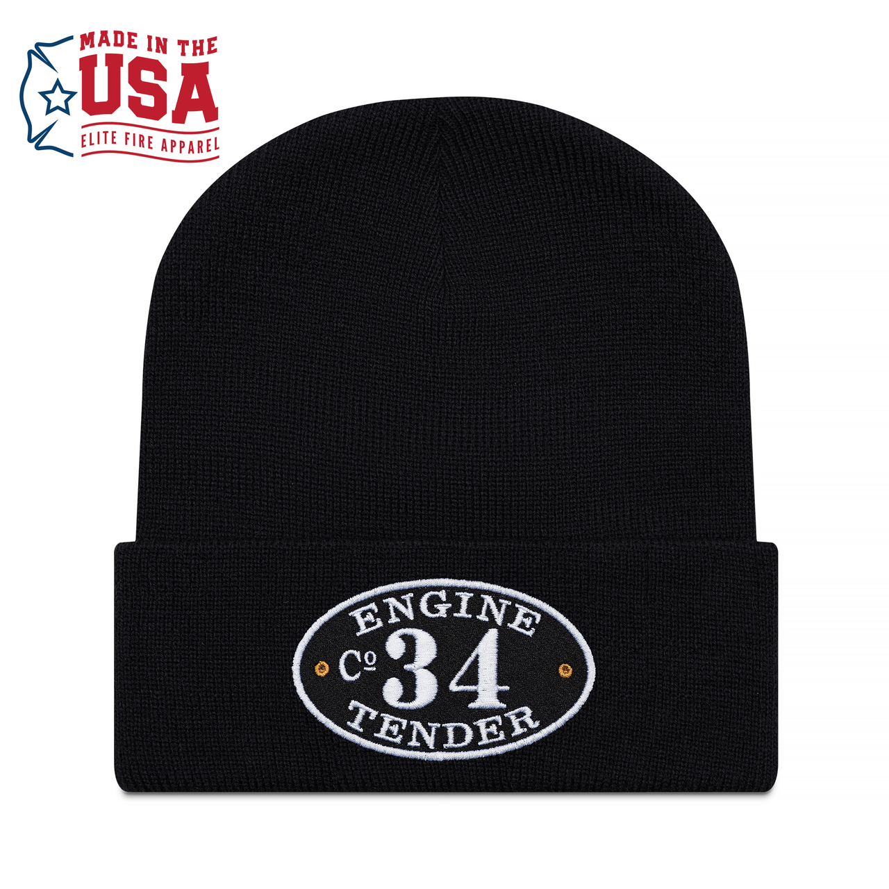 Elite Fire Apparel® Brand Classic Cuffed or Uncuffed Knit Cap w/ Fire ...
