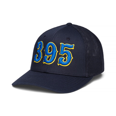Richardson 110 Trucker Mesh Back Hat (Flexible Fitted) w/ Old School 3D ...