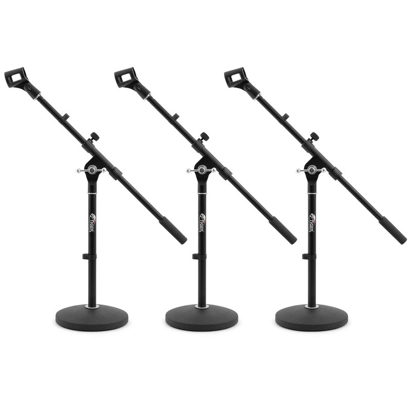 Tiger Pack of 3 Desktop Microphone Stands - DJM Music Ltd