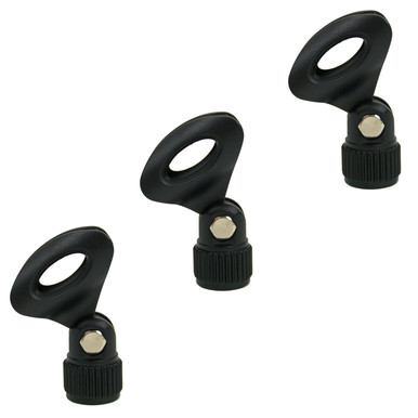 Tiger Pack of 3 Universal Microphone Clips - Quick Release - DJM Music Ltd