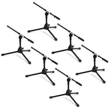 Tiger Pack of 6 Low Level Microphone Stands - DJM Music Ltd
