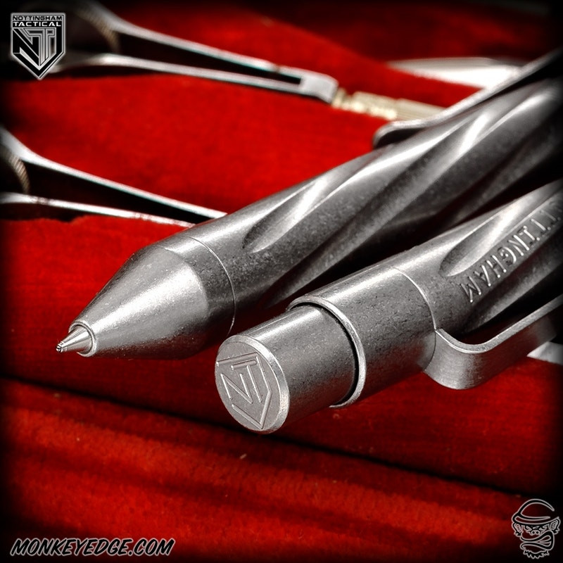 Monkey Edge - Nottingham Tactical: TiClicker G2 Mini - Titanium Tumbled ...