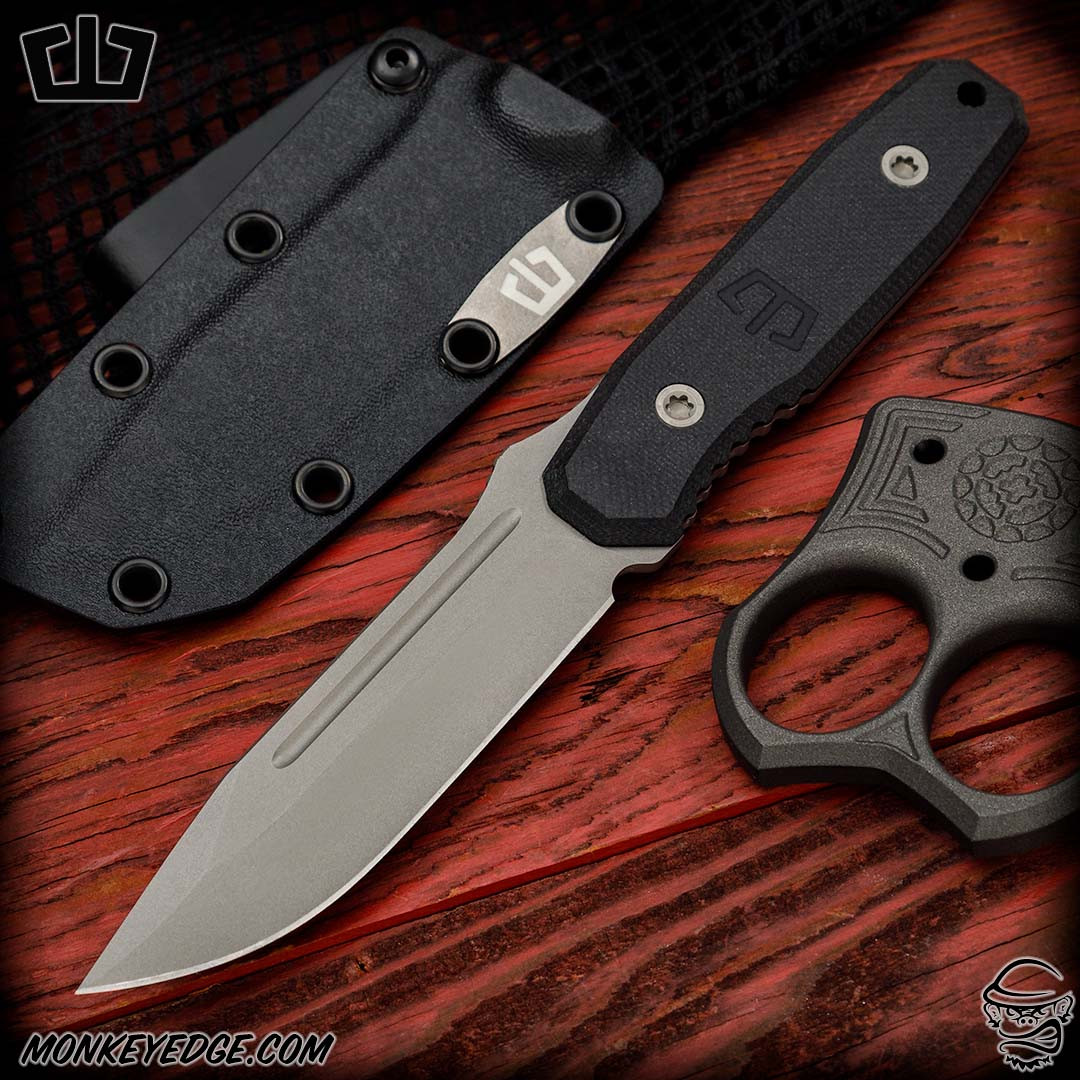 Monkey Edge - Blackside Customs Plan B - Gray Matter/Black G10