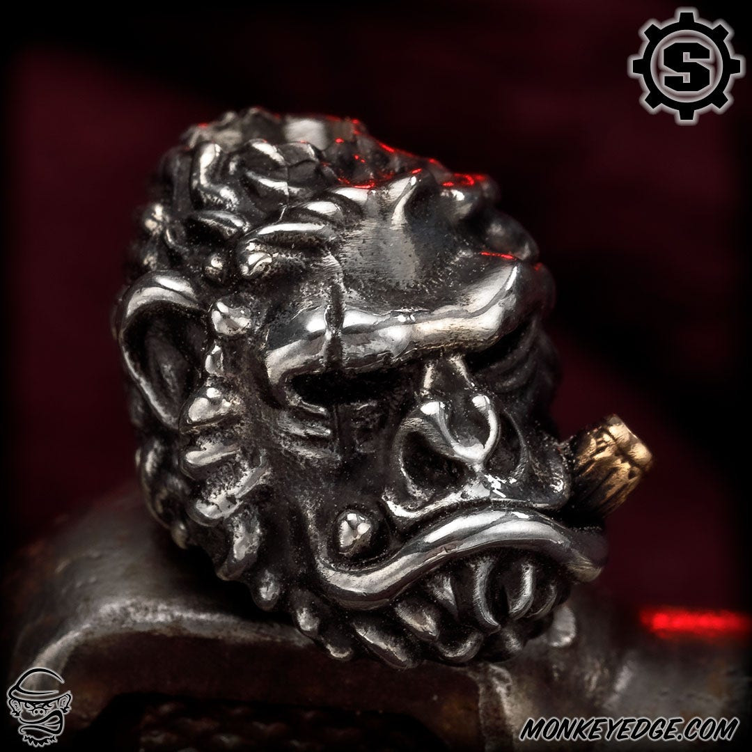 Monkey Edge - Starlingear Bead: The Boss Chimp - Silver/Copper