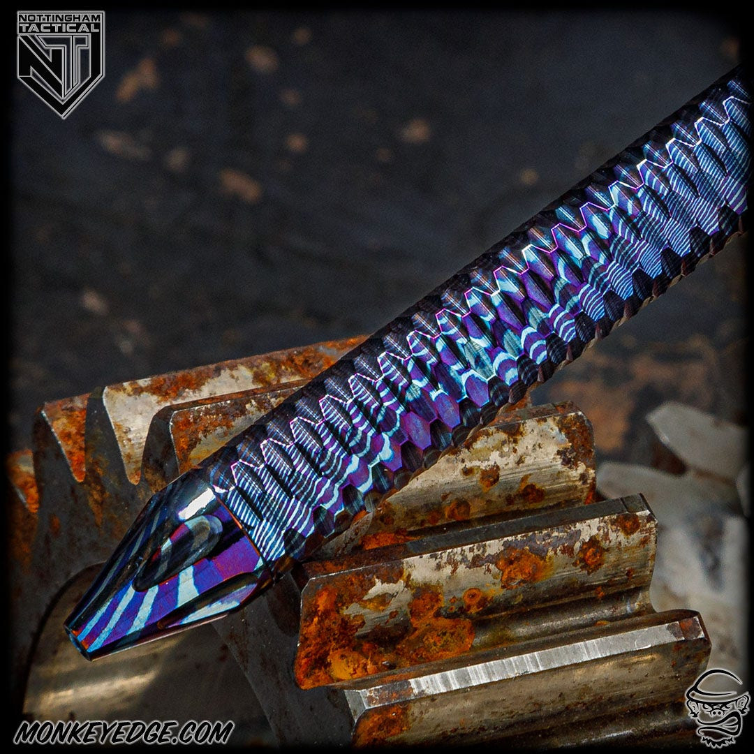 Monkey Edge - Nottingham Tactical: Standard Pen - MokuTi Carved w ...