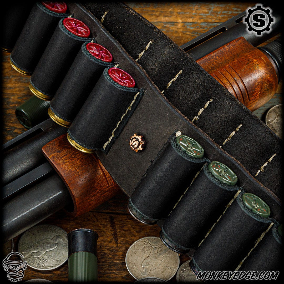 Monkey Edge - Starlingear Leather Bandolier - Two Tone Brown/Black