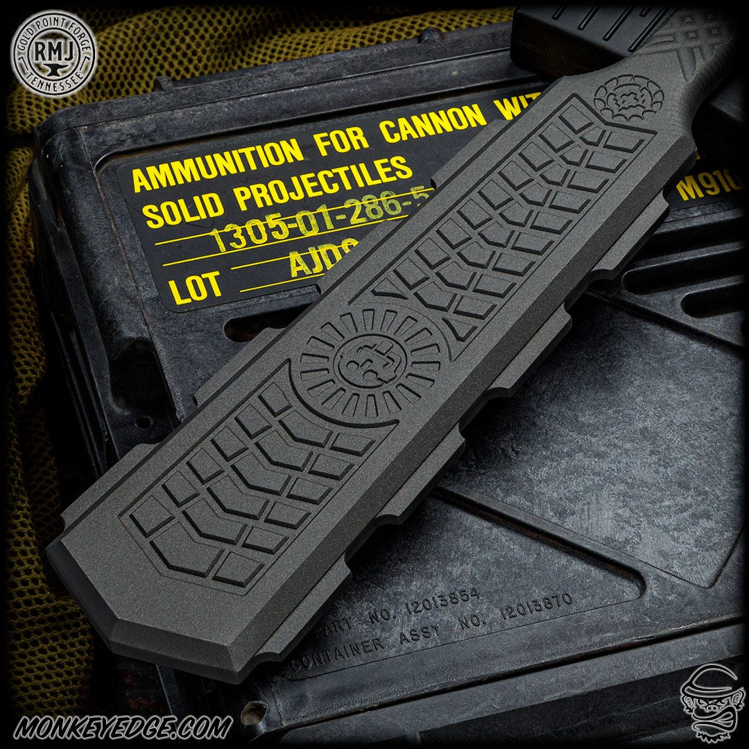 Monkey Edge - RMJ Tactical: Gold Point Cyberpunk War Club - Tungsten