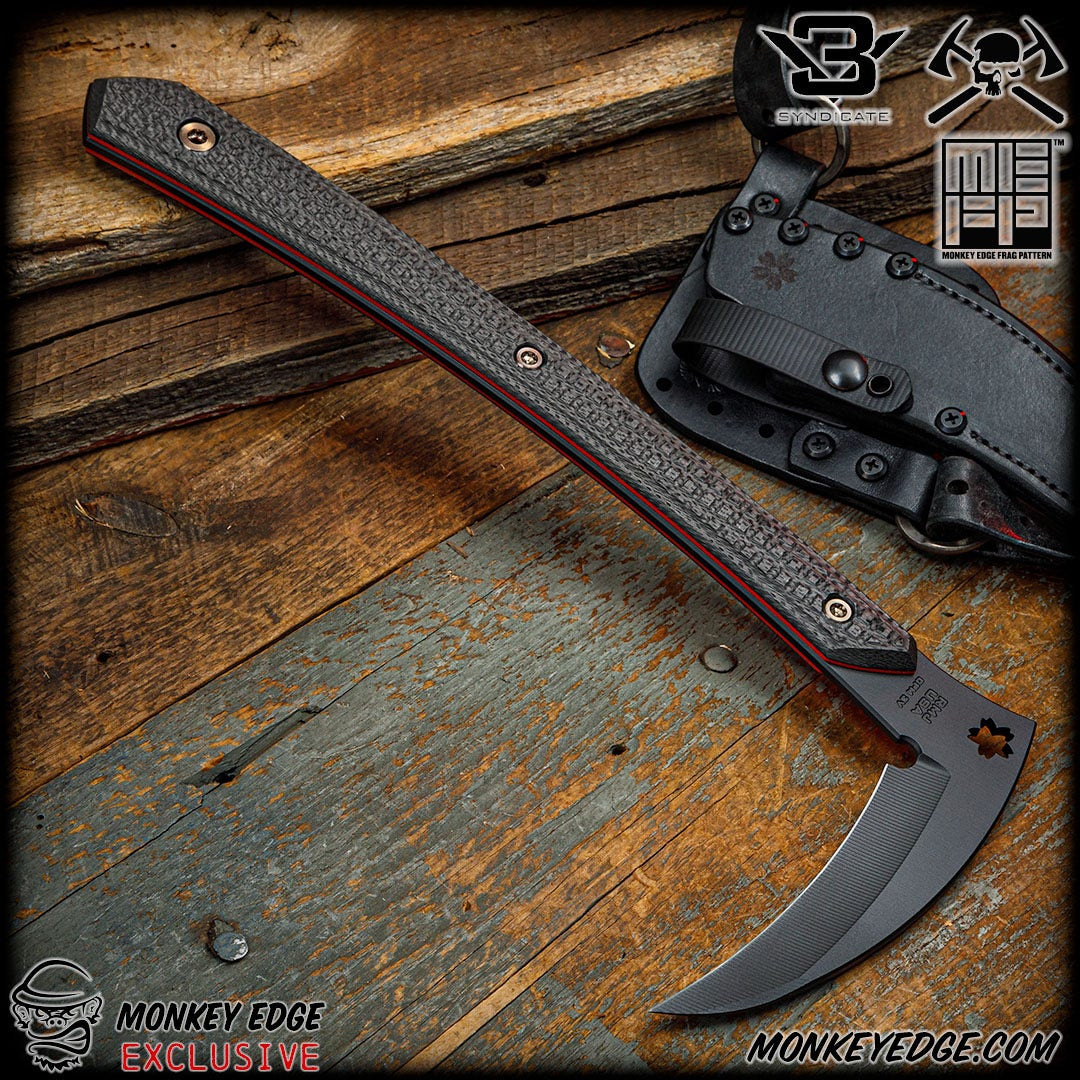 Monkey Edge - RMJ Tactical: Senshi - Black/Redline Carbon Fiber Monkey ...