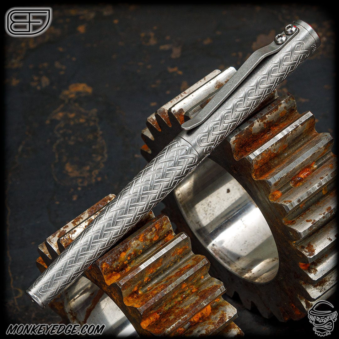 Monkey Edge - Fellhoelter Mark 22 Charpie - Titanium Tumbled Celtic w ...