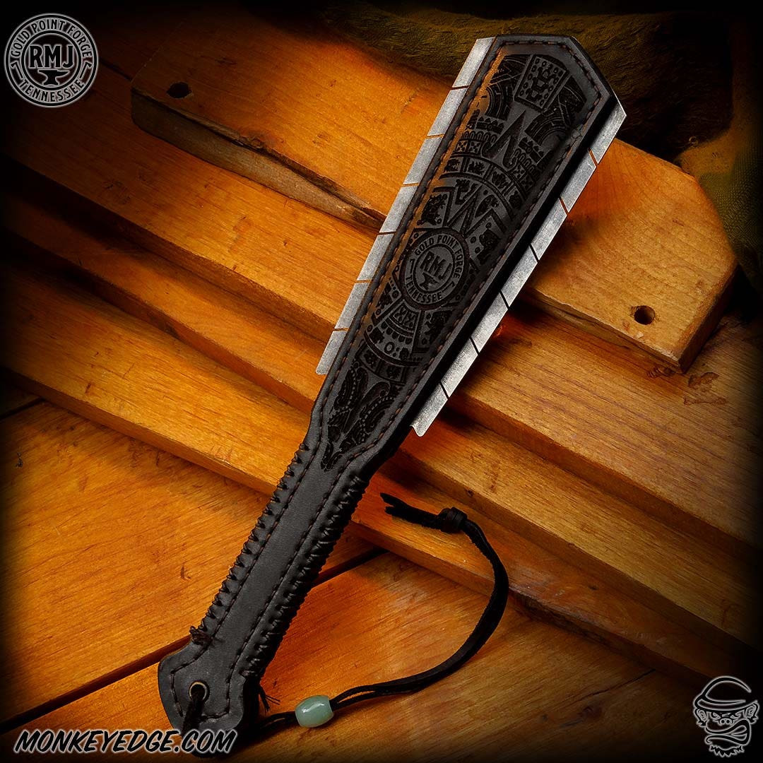 Monkey Edge - RMJ Tactical: Gold Point Aztec War Club Sap - Black
