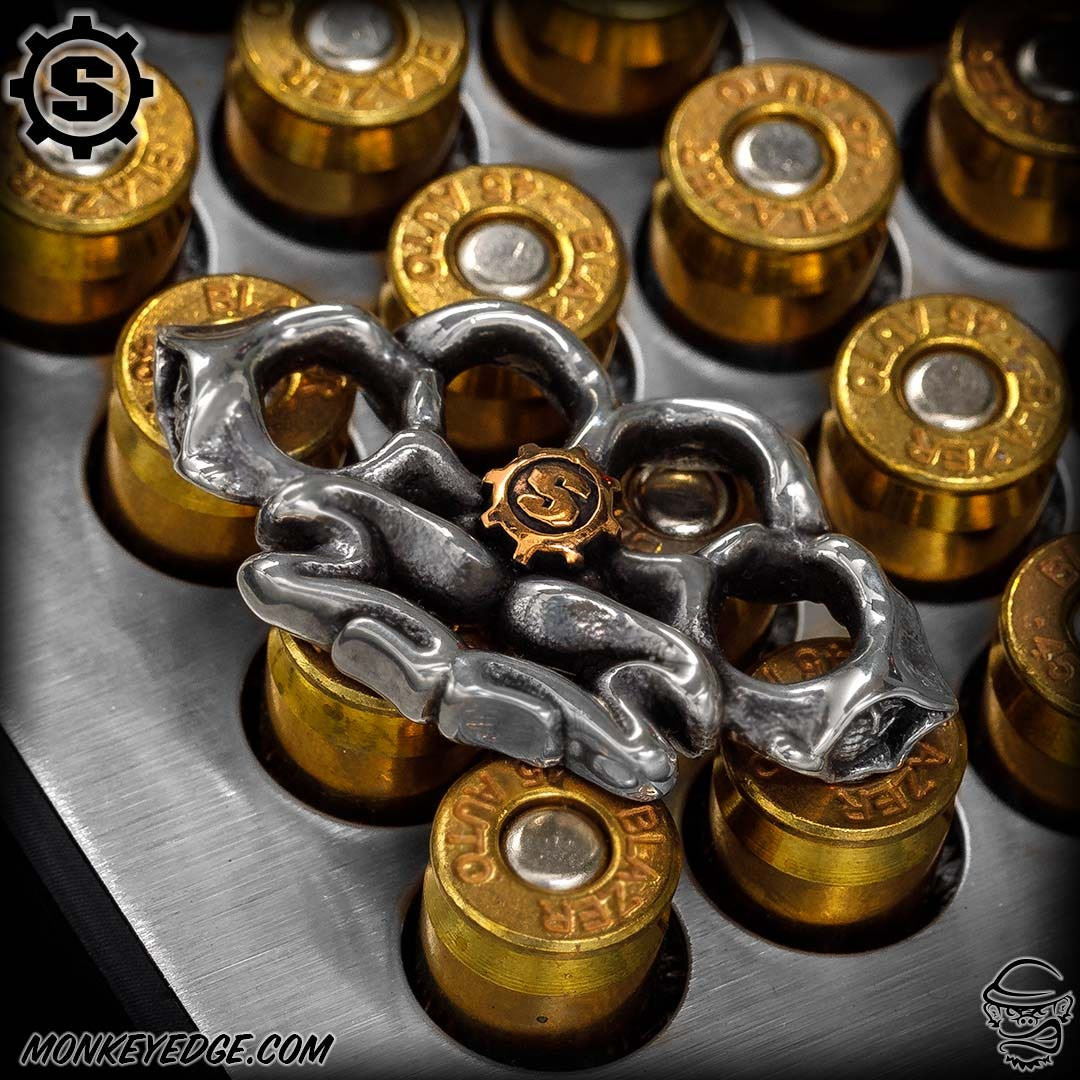 Monkey Edge - Starlingear Pendant: Reaper Knuckles - Silver/Copper