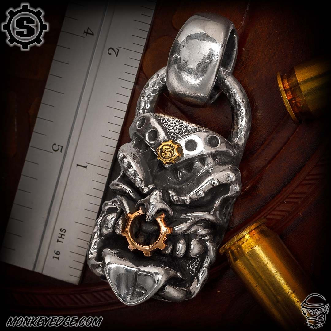 Monkey Edge - Starlingear Pendant: Maori Tiki 2024 Full Face - Silver ...
