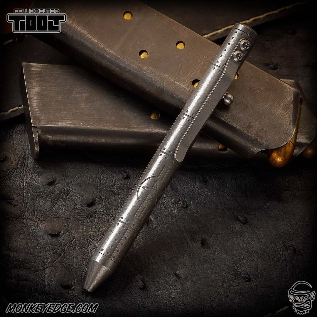 Monkey Edge - Fellhoelter TiBolt G2 Pen - Titanium Two Tone Tumbled WWIII