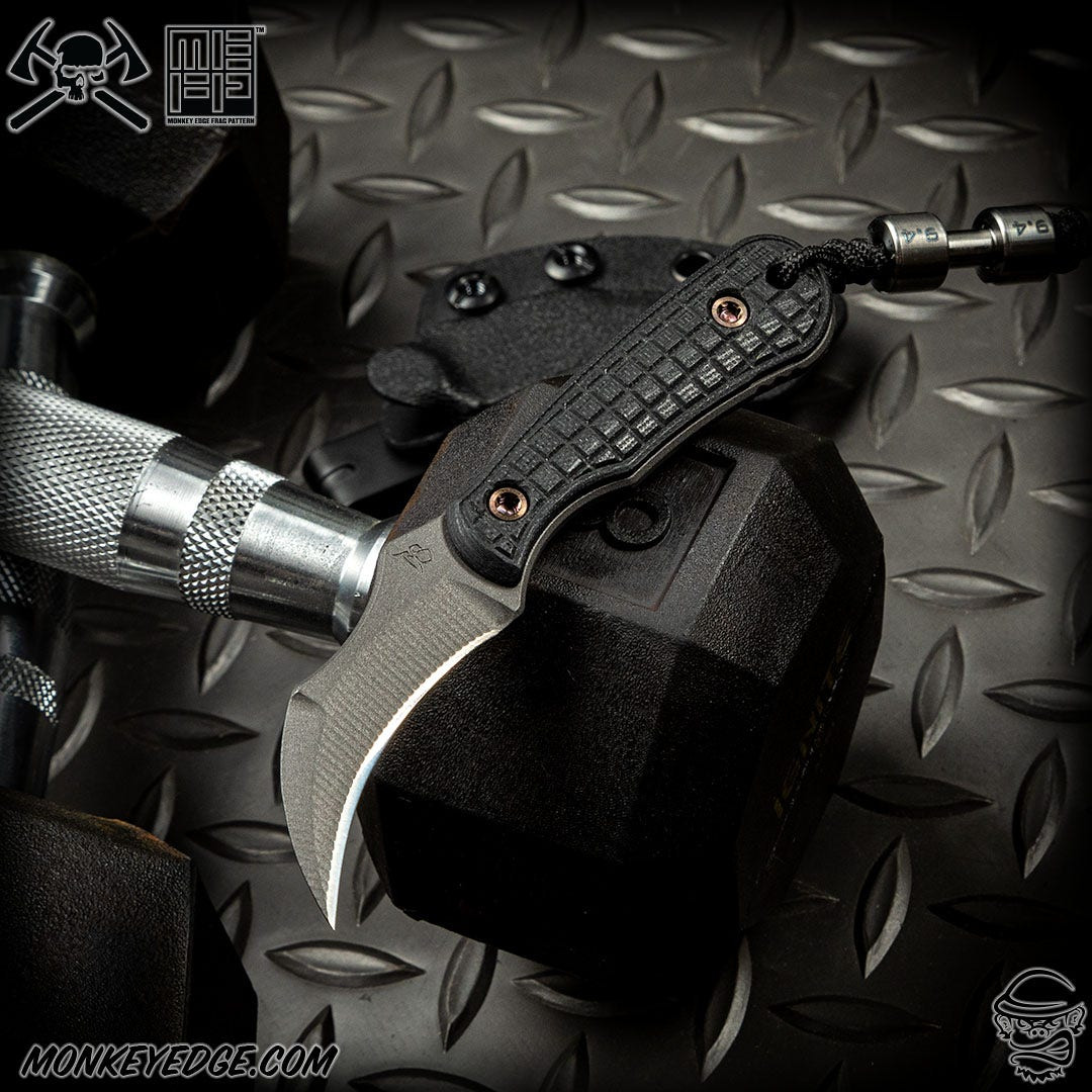 Monkey Edge - RMJ Tactical Fixed Blade: Gym Rat - Tungsten Monkey Edge ...