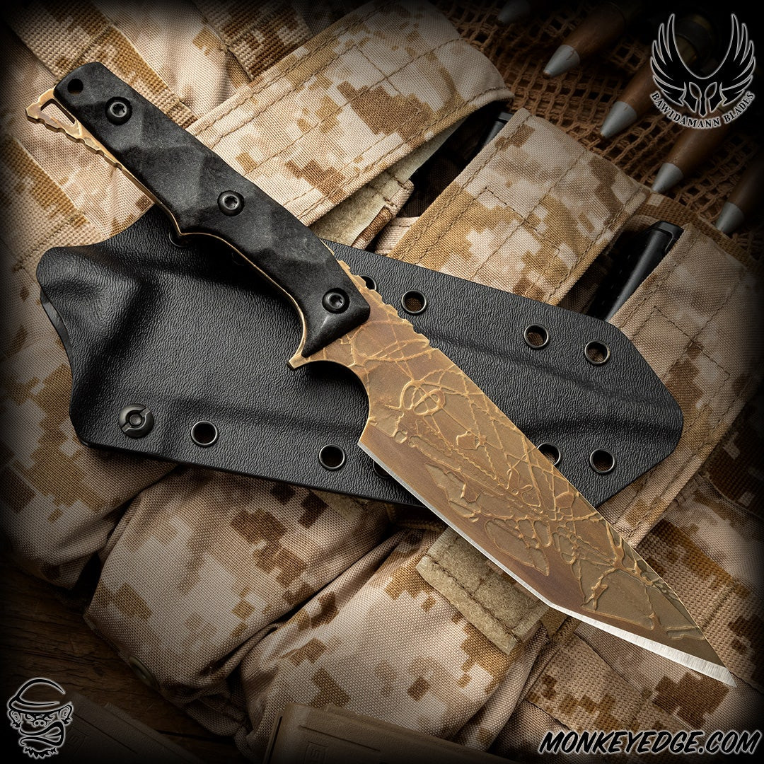 Monkey Edge - Bawidamann Blades: Spectre - Acid Etched/Battle Bronze