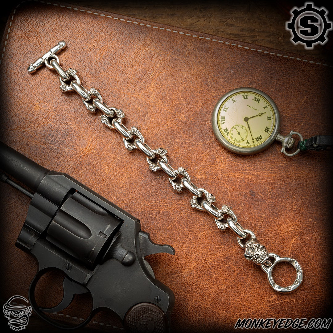 Monkey Edge - Starlingear Bracelet: Slickster w/Stitches - Silver