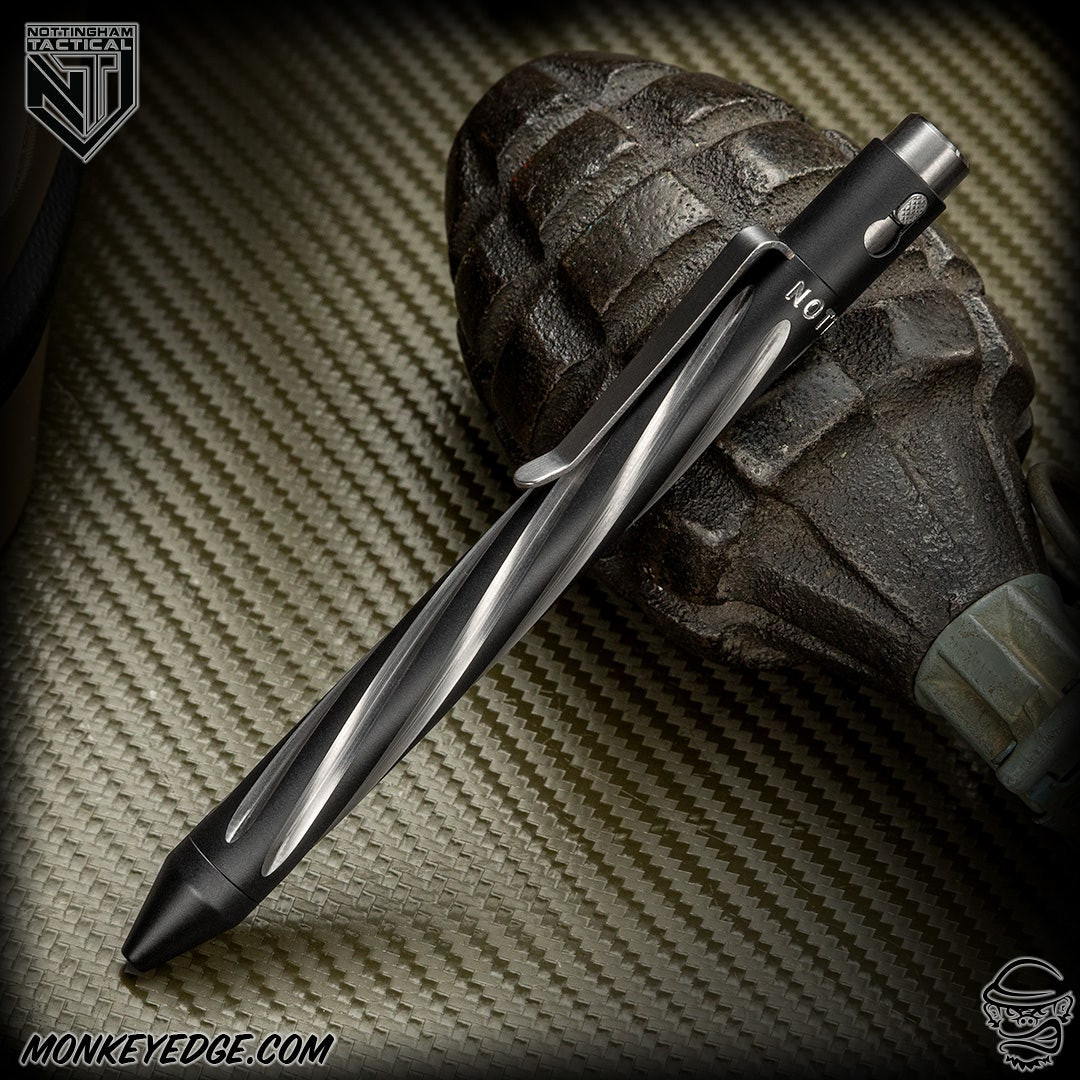 Monkey Edge - Nottingham Tactical Pen: Standard - Titanium Two Tone ...