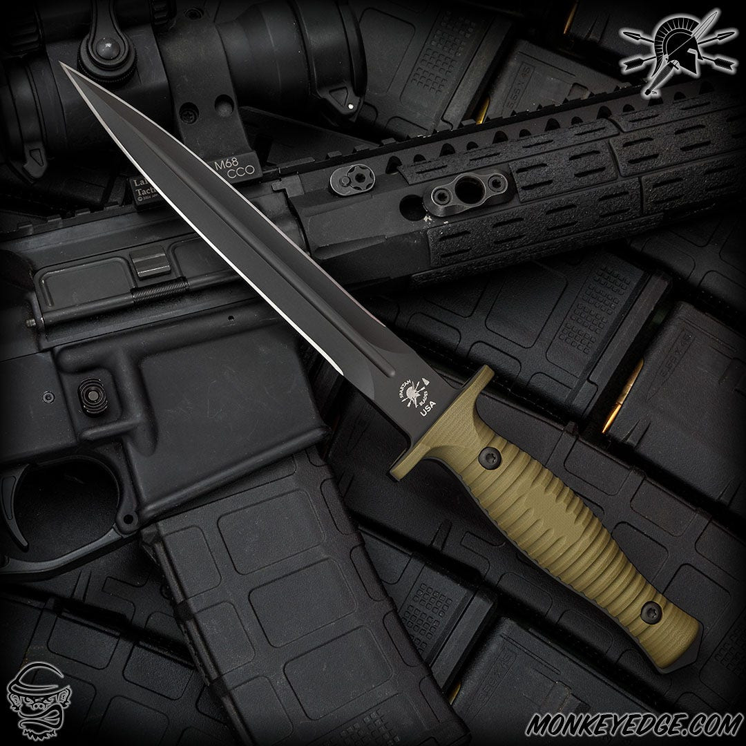 Monkey Edge - Spartan Blades Fixed: George V-14 Raider Dagger (Magnacut)
