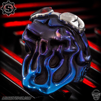 Monkey Edge - Starlingear Ring: Gunner Flame Puncher - Titanium Purples