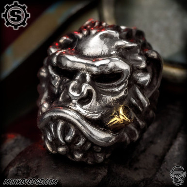 Monkey Edge - Starlingear Bead: The Boss Chimp - Silver/Brass