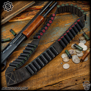 Monkey Edge - Starlingear Leather Bandolier - Two Tone Brown/Black