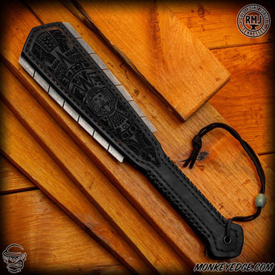 Monkey Edge - RMJ Tactical: Gold Point Aztec War Club Sap - Black