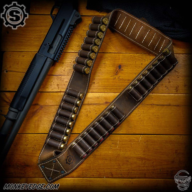 Monkey Edge - Starlingear Leather Bandolier - Two Tone Brown