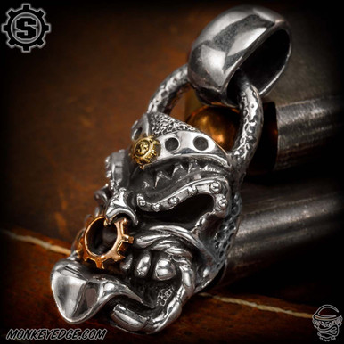 Monkey Edge - Starlingear Pendant: Maori Tiki 2024 Full Face - Silver ...