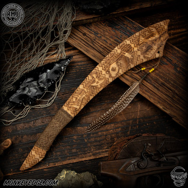 Monkey Edge - RMJ Tactical: Gold Point Red Stick War Club - Thunderbird ...