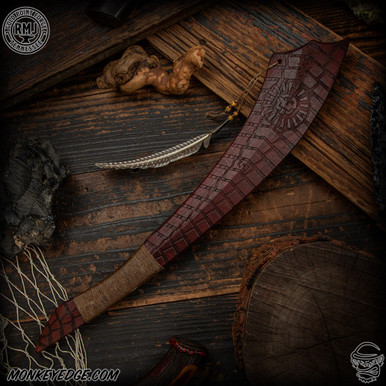 Monkey Edge - RMJ Tactical: Gold Point Red Stick War Club - Death God - Red