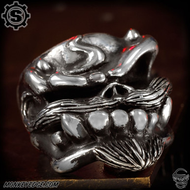 Monkey Edge - Starlingear Ring: Devil Bruiser 2016 Puncher - Silver Patina