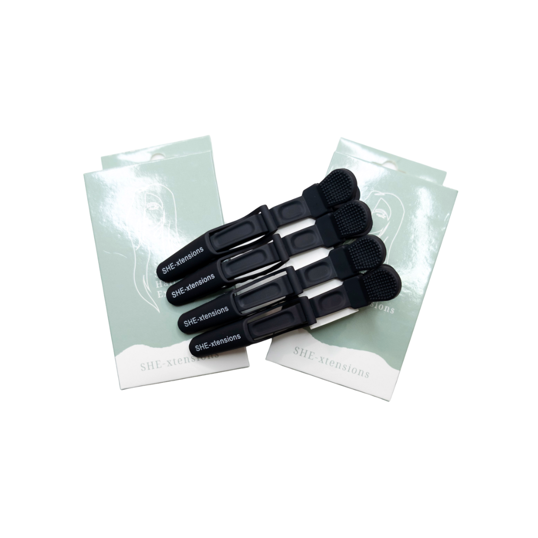 4-Pack Alligator Hair Clips Set - Durable Styling Hair Clip Box
