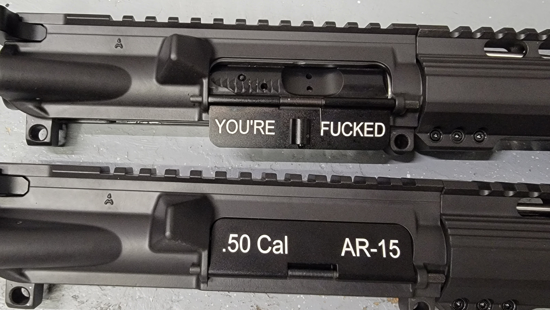 7" 50 cal Pistol Upper Receiver complete black (Kit)