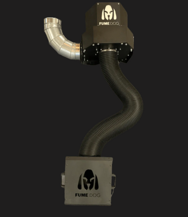 Fume Dog - Magnetic Wall Mount Weld Fume Extractor Exhaust - (Bulldog ...