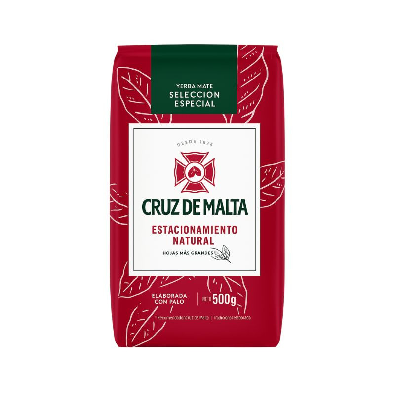 Cruz de Malta Yerba Mate Wide Leaf Special Selection, 500 g / 1.1 lb ea ...