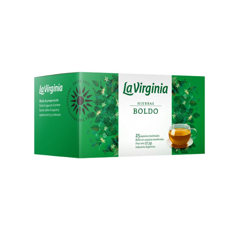 La Virginia Hierbas Boldo Tea (box of 6 displays x 25 units ea)