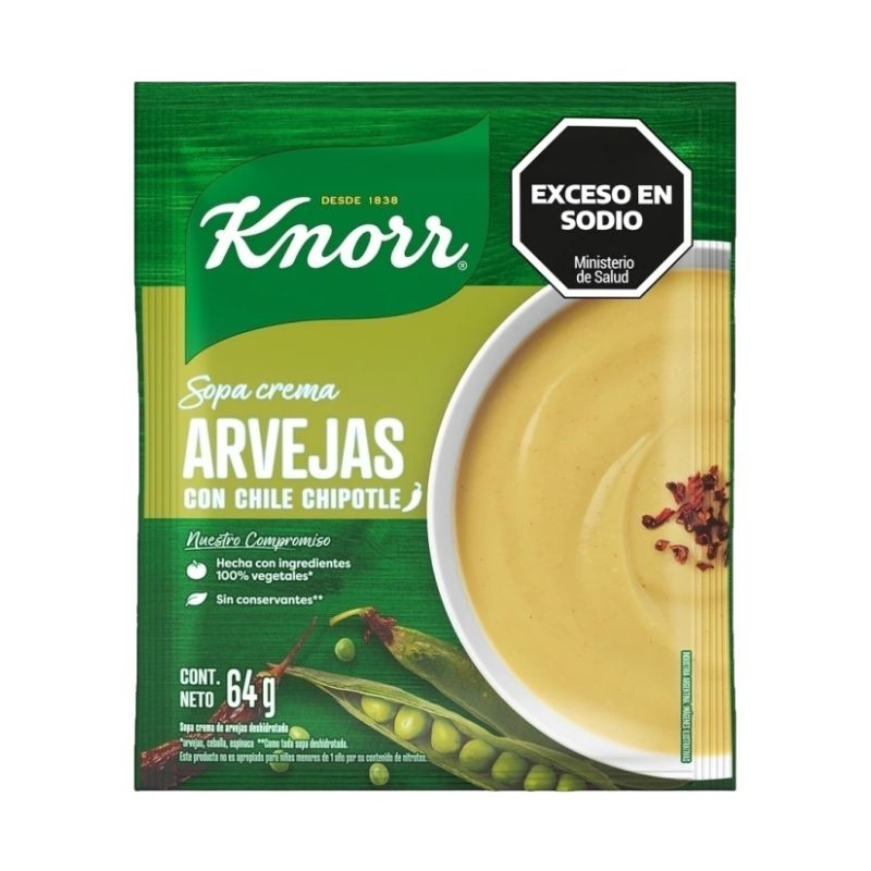 Knorr Sopa Crema Arvejas con Chile Cream Soup Powder Chipotle Pepper ...