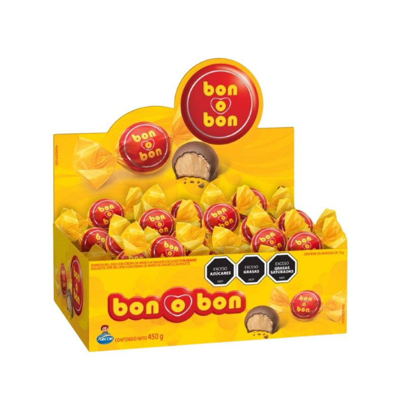 Bon O Bon Milk Chocolate Bites Filled With Peanut Butter 450 G 15 9