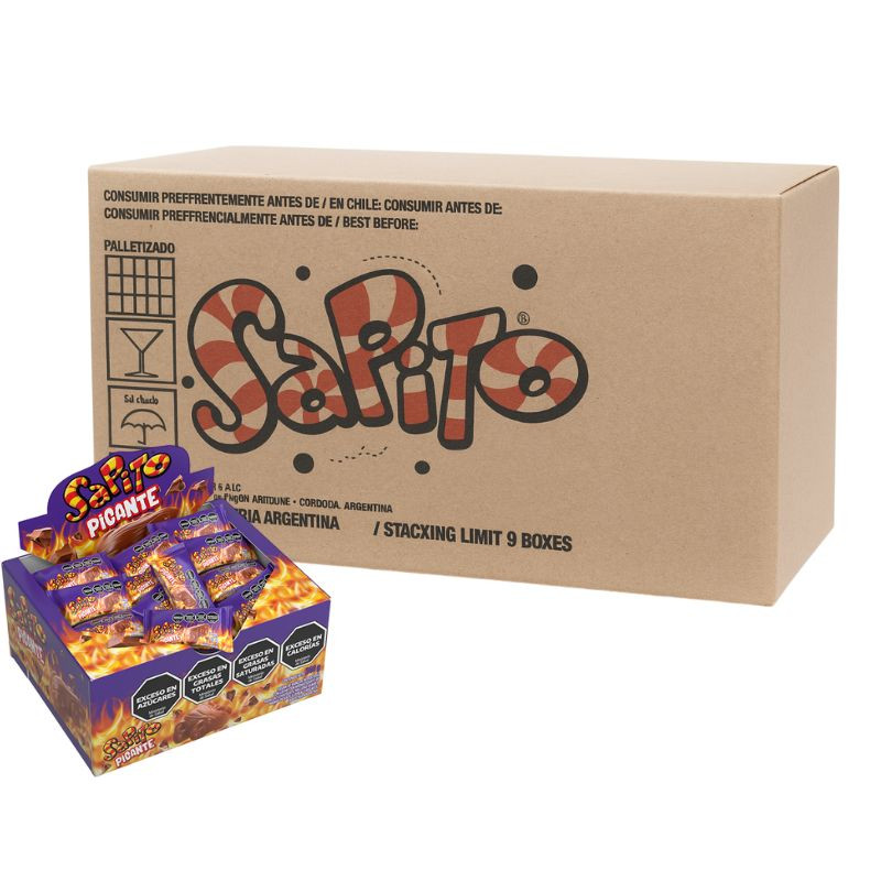 Sapito Picante Milk Chocolate Figure with Spicy Flavor Filling, 240 g ...